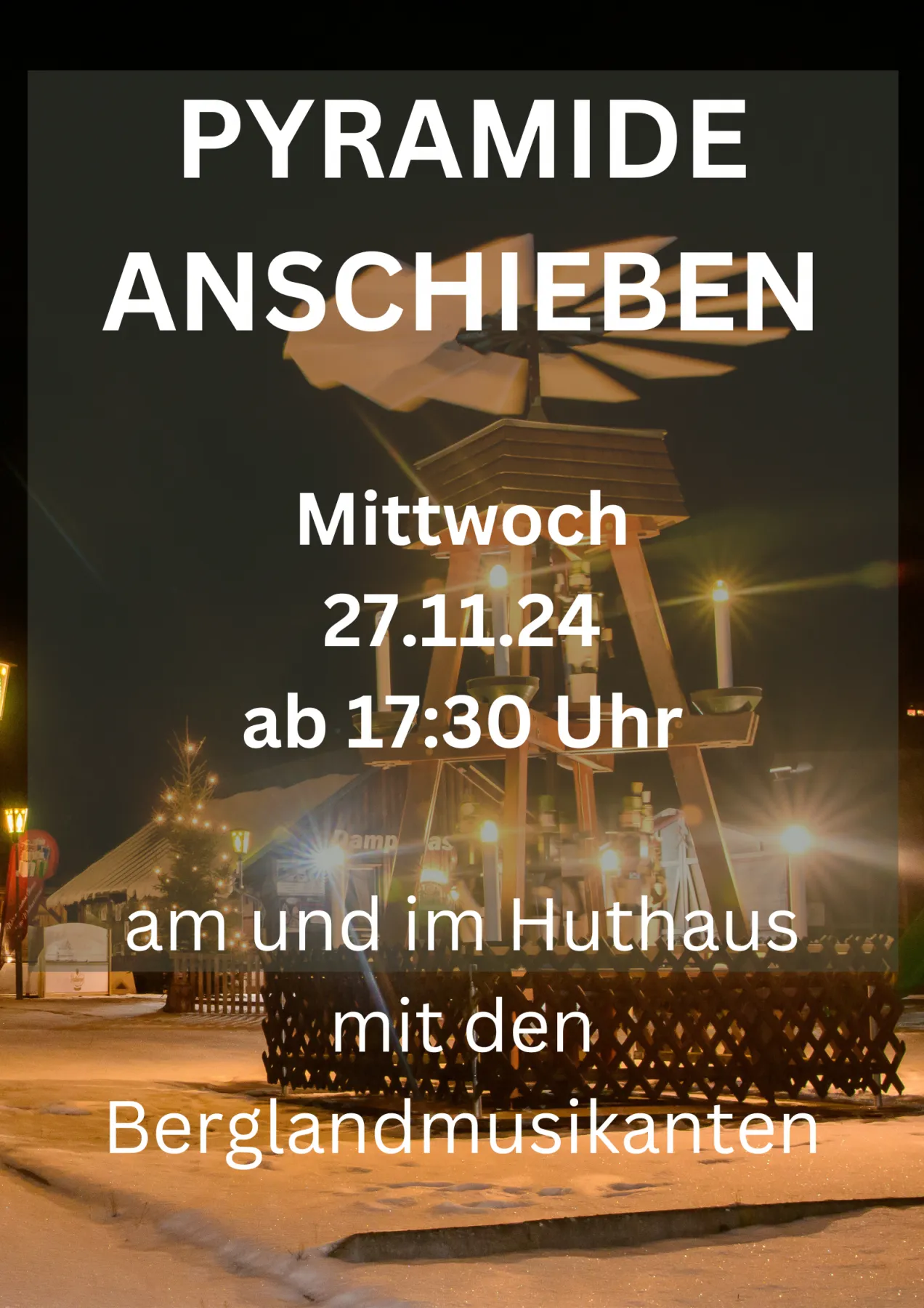 Pyramide anschieben in Deutschkatharinenberg - Olbernhau