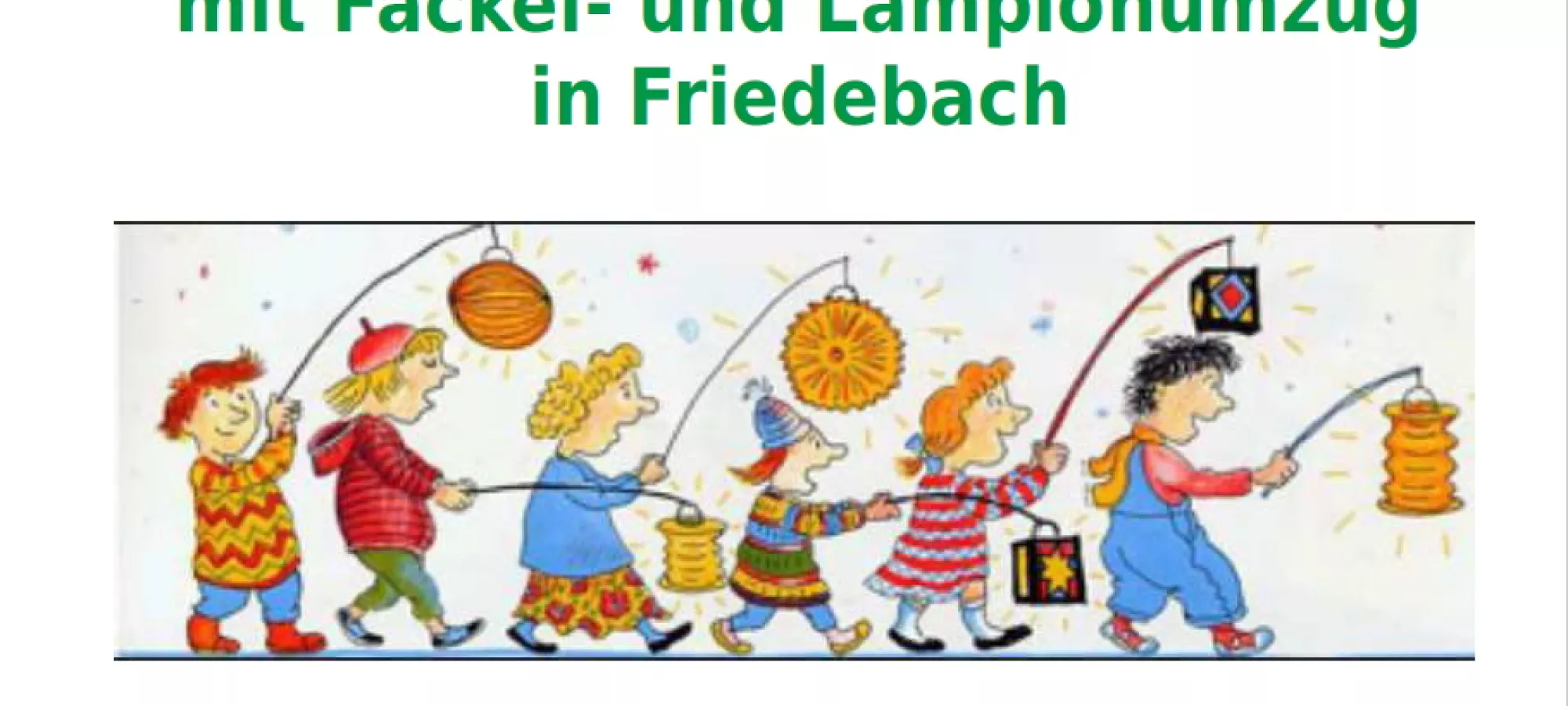 Bonfire with torch and lantern procession in Friedebach - Olbernhau