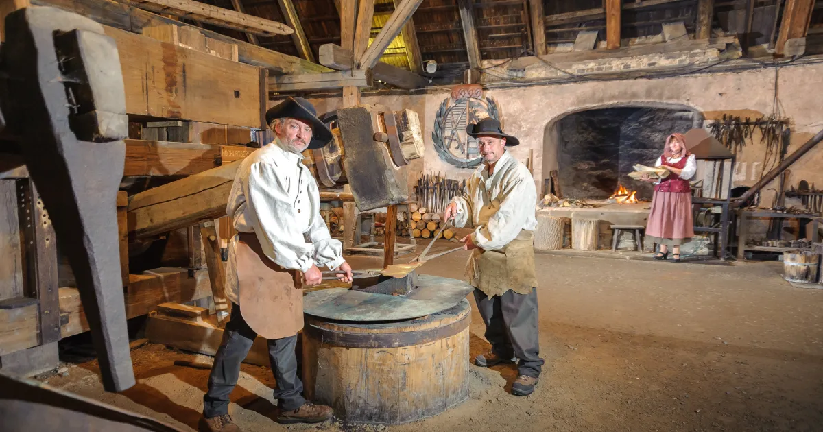 Old hammer in the Saigerhütte Grünthal - Olbernhau